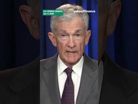 Fed Chair Powell reveals a criminal indictment from the DOJ ...