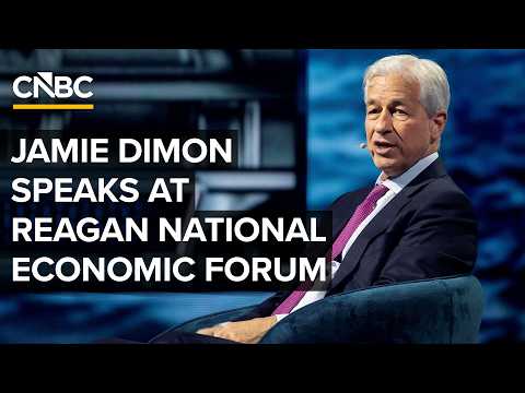 JPMorgan Chase CEO Jamie Dimon speaks at Reagan National Economic Forum ...